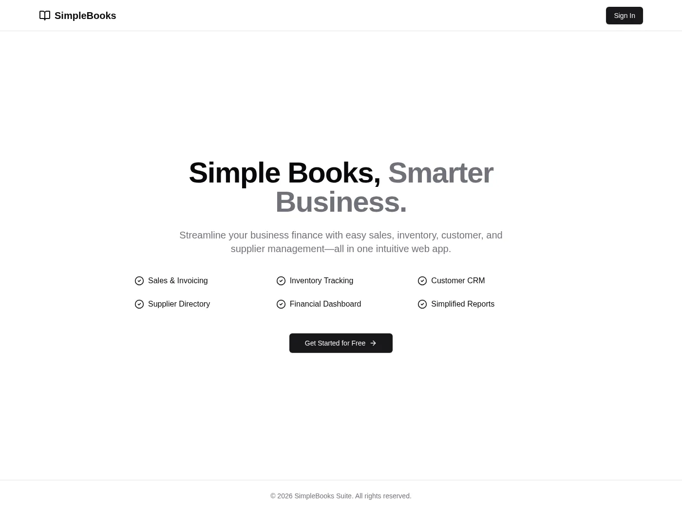 SimpleBooks Suite