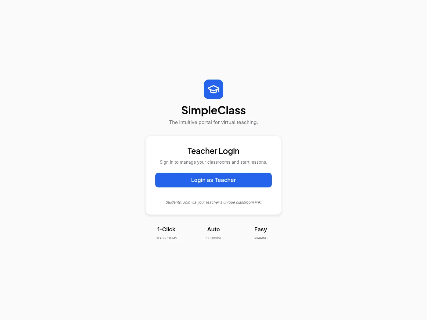 SimpleClass Portal