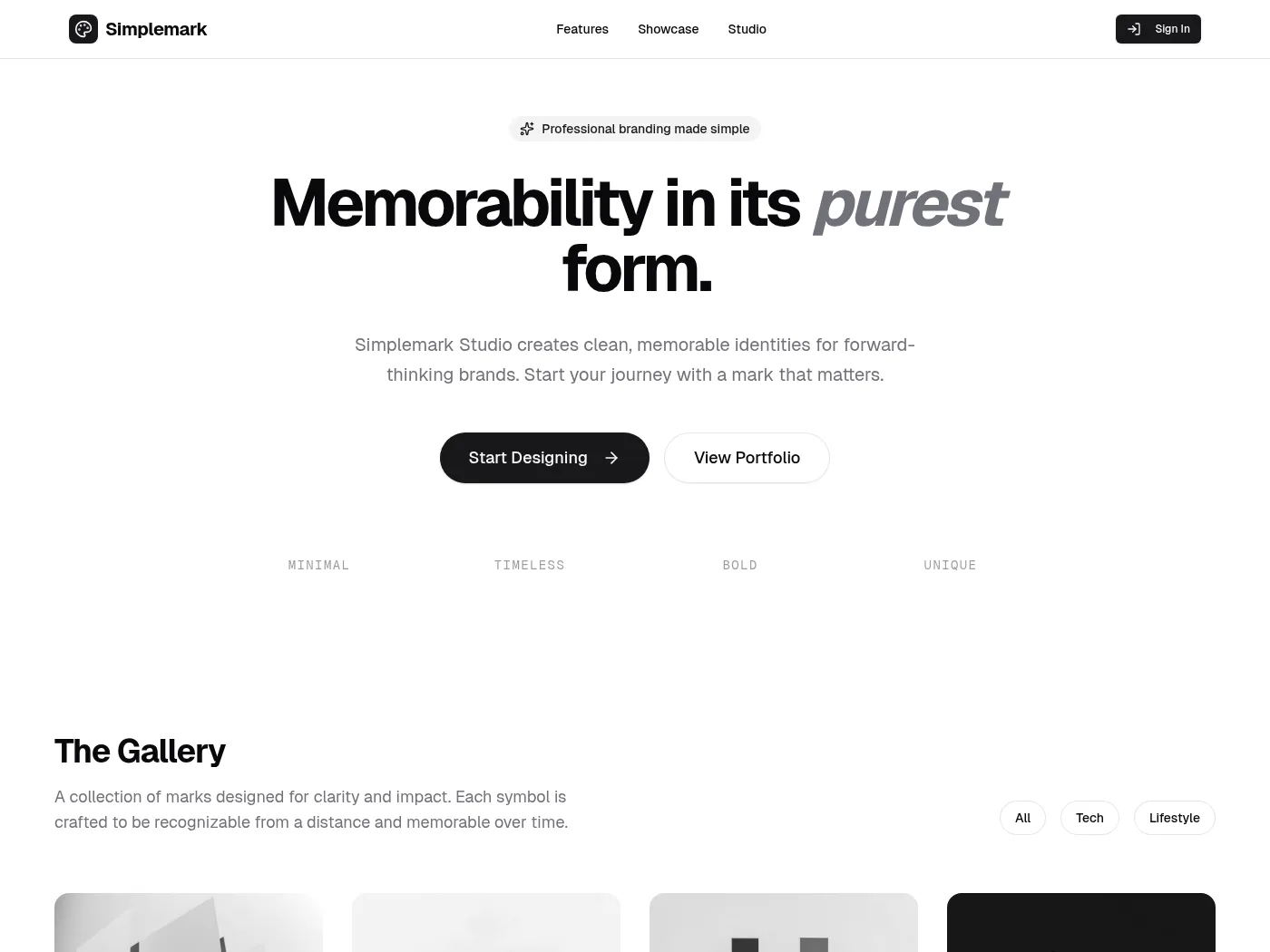 Simplemark Studio Branding