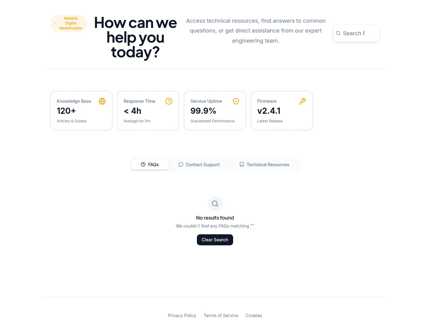 Simplewire Support Hub