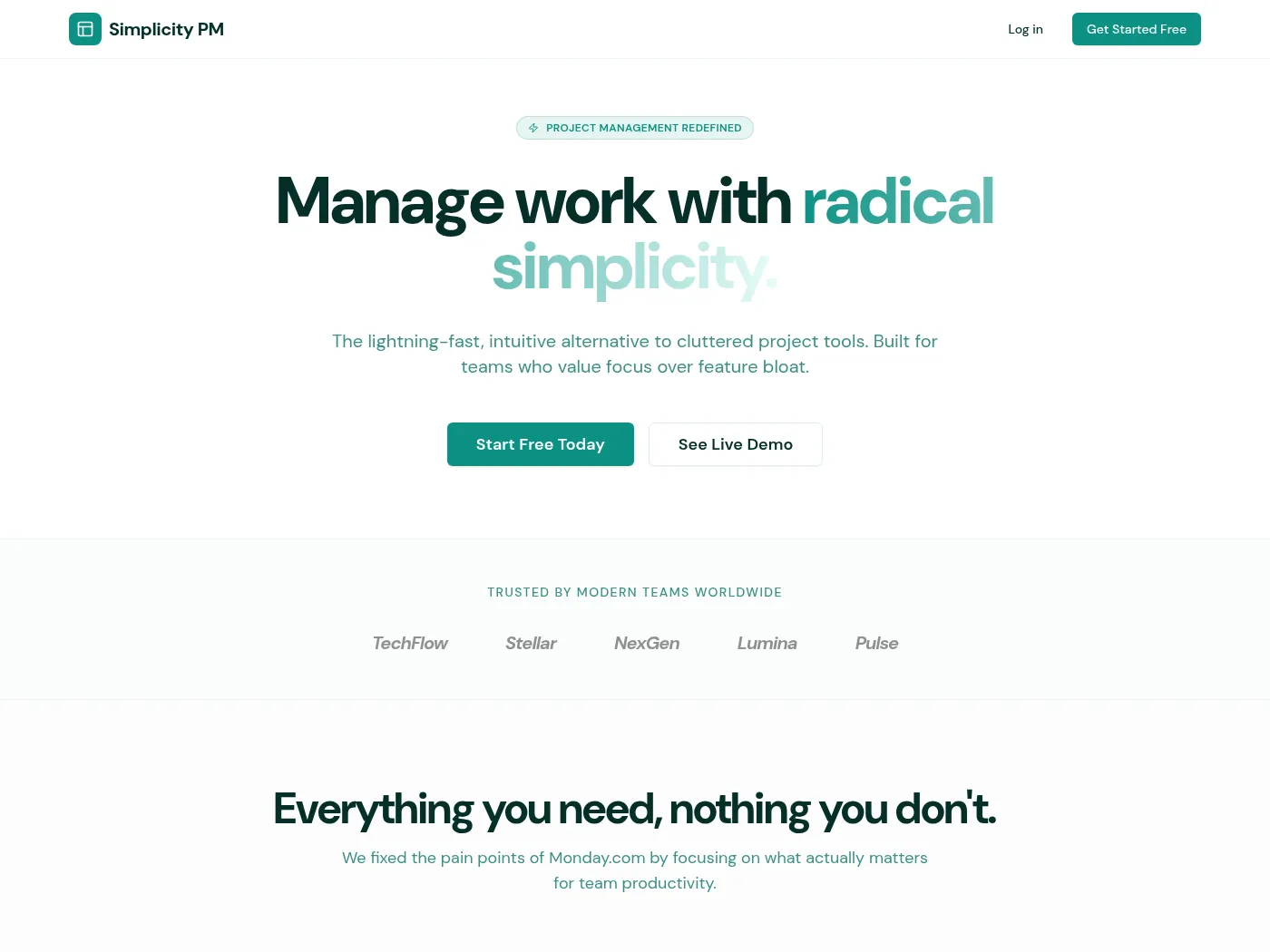 Simplicity Project Manager