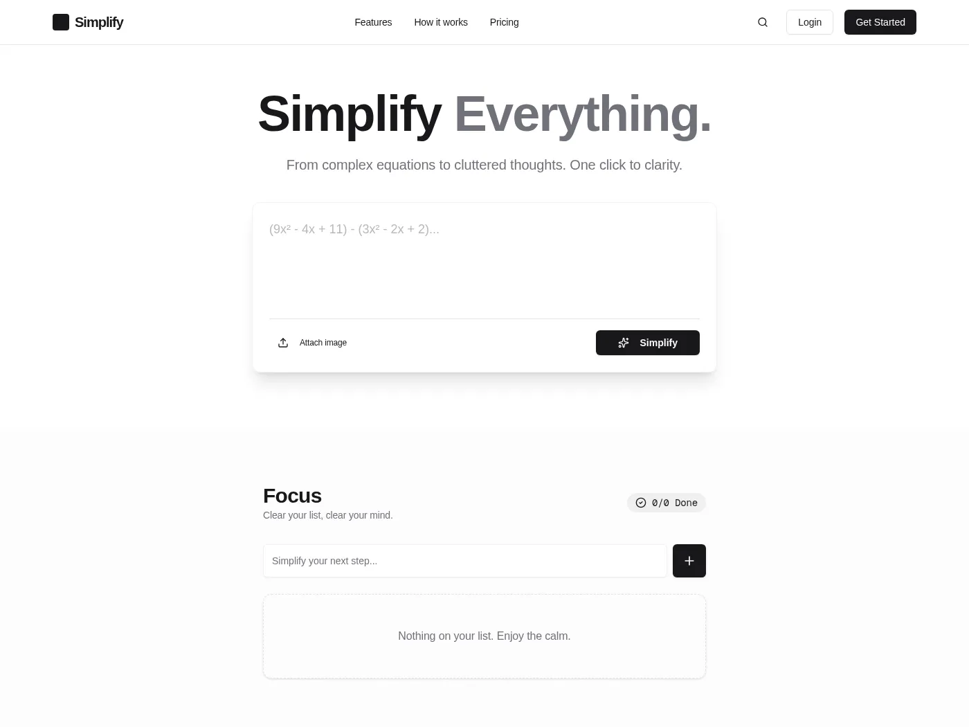 Simplify
