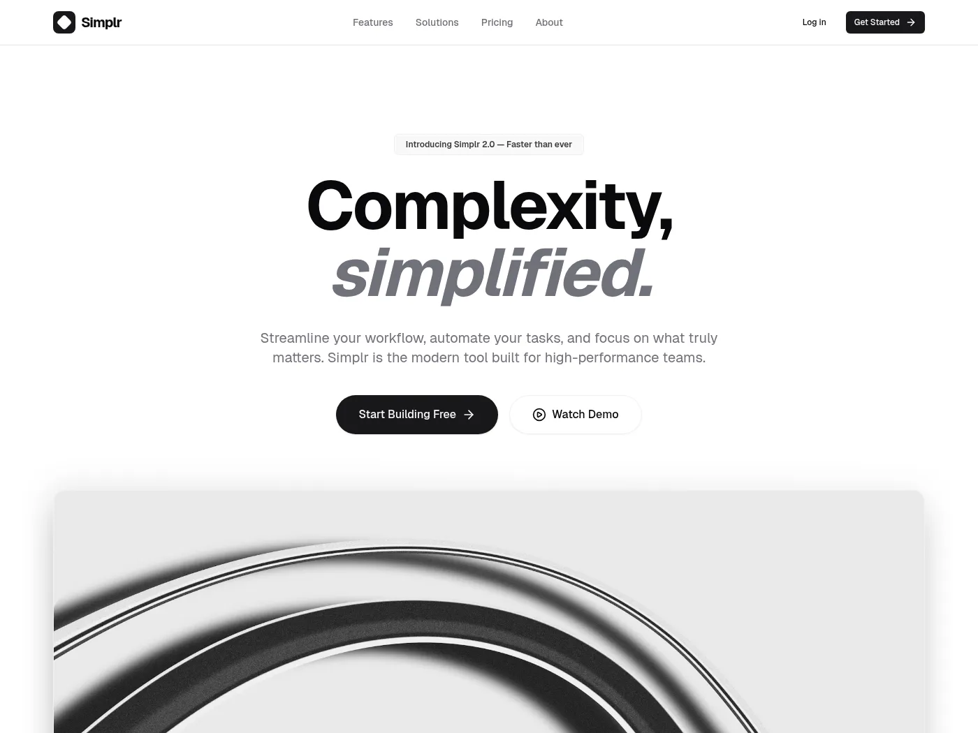 Simplr Landing Page