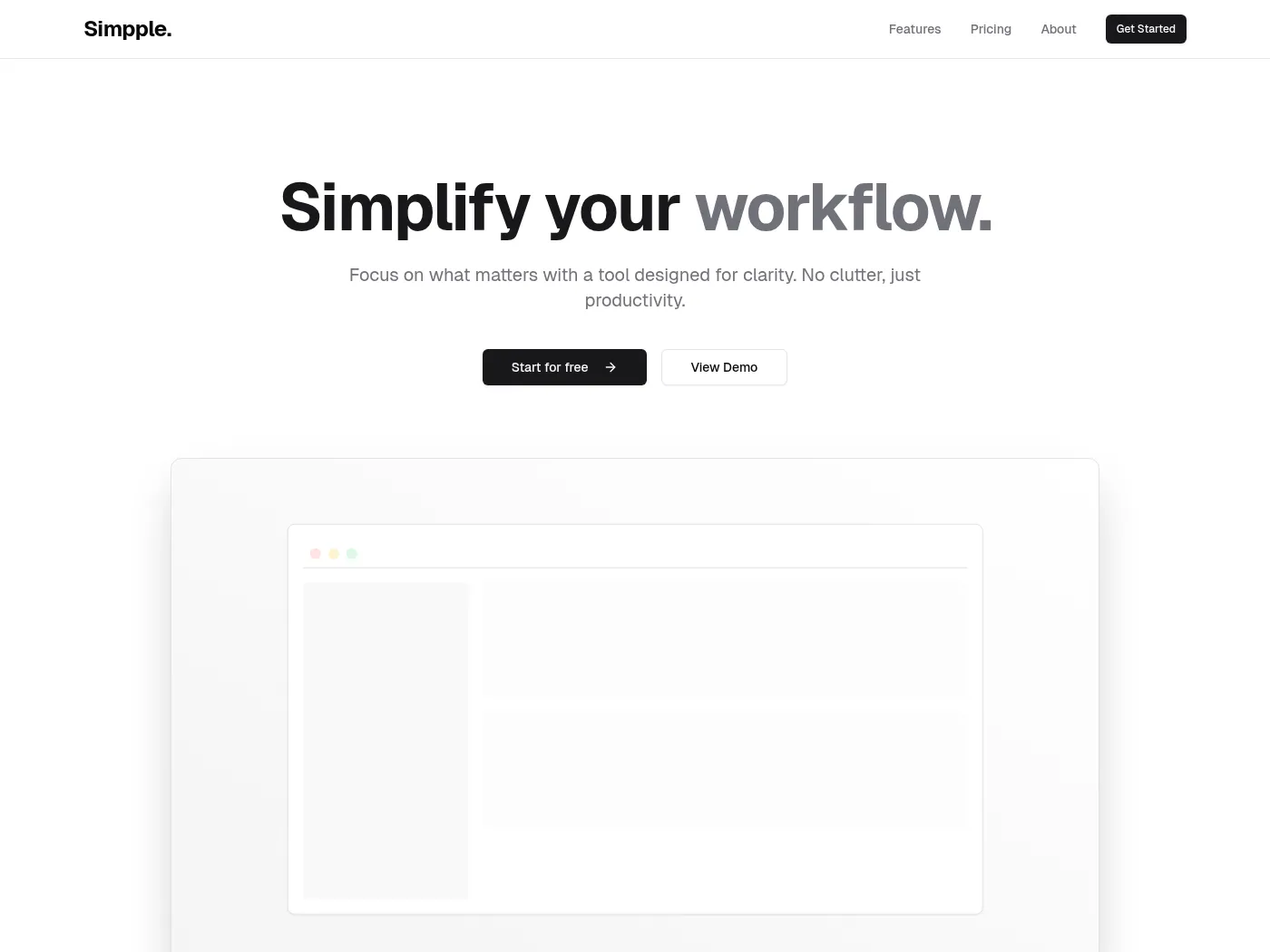 Simpple Landing Page
