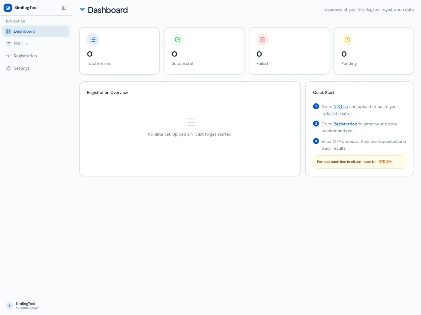 SimRegTool Web Viewer
