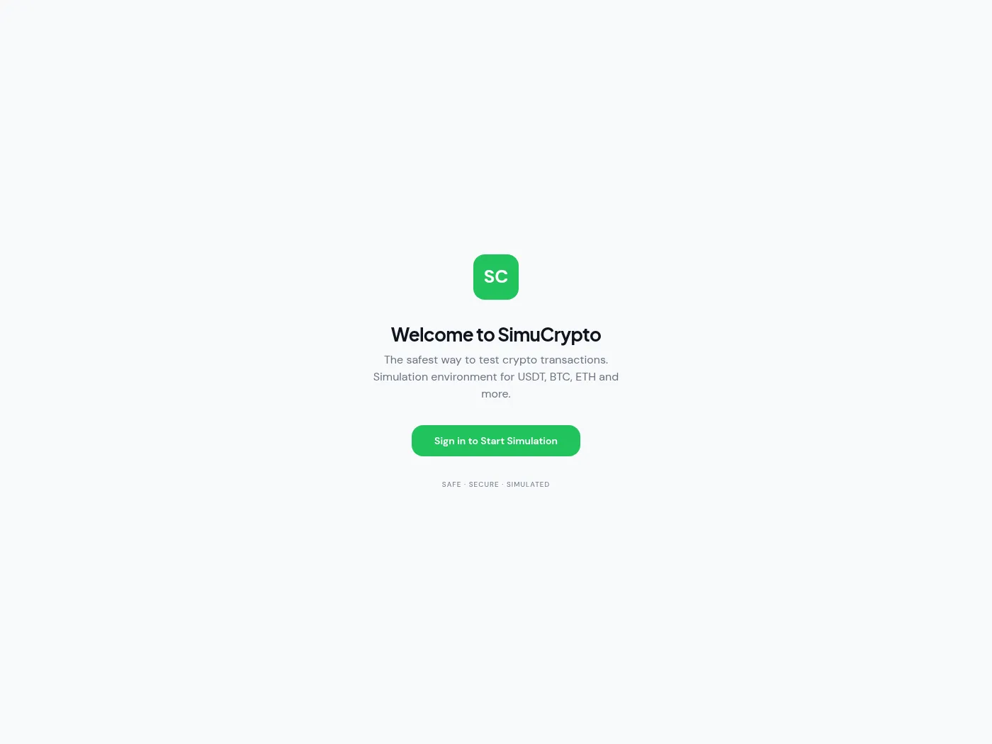 SimuCrypto Sender