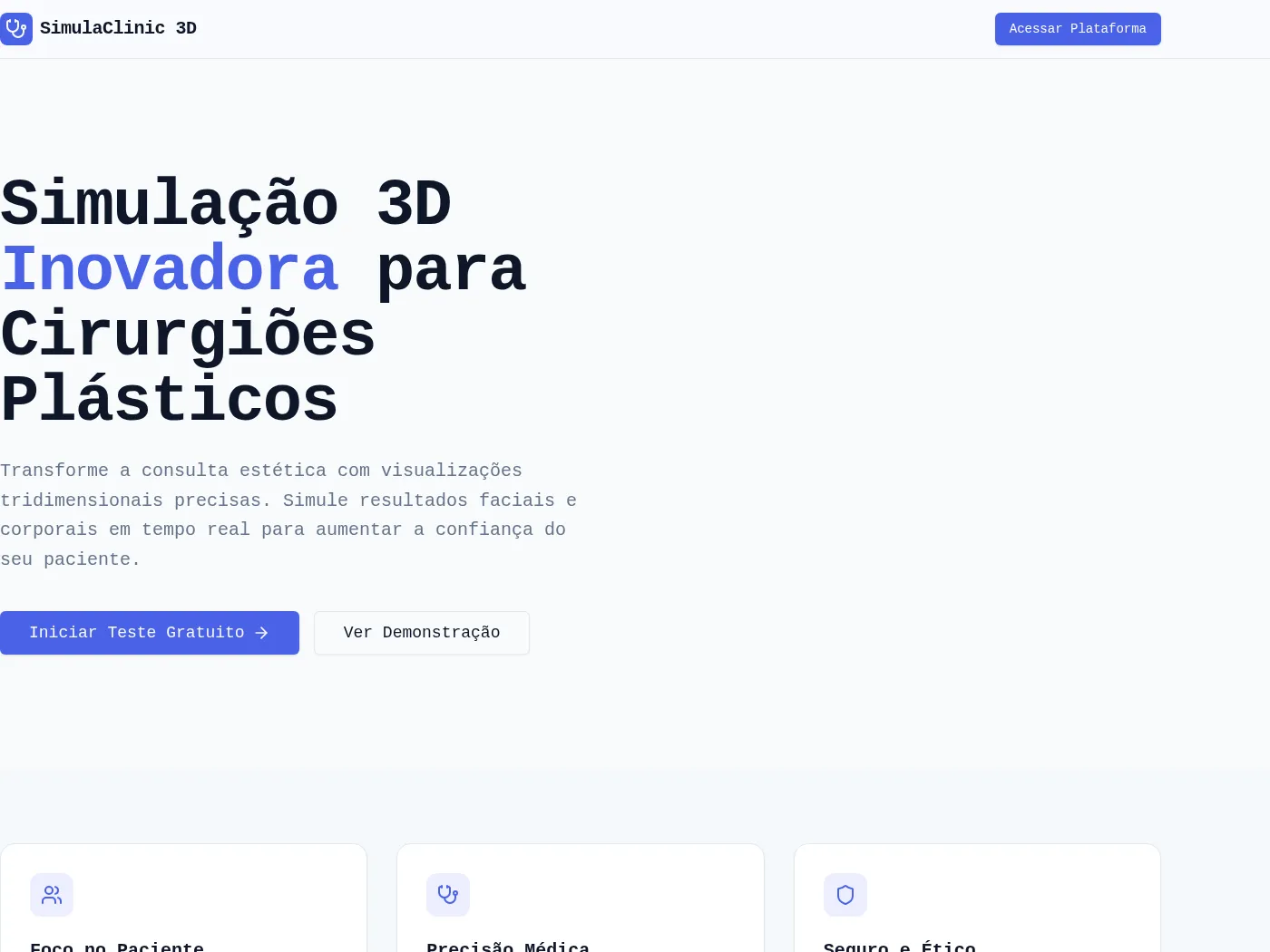 SimulaClinic 3D SaaS