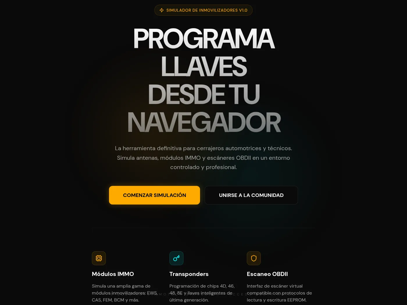 Simulador Inmovilizador Carro