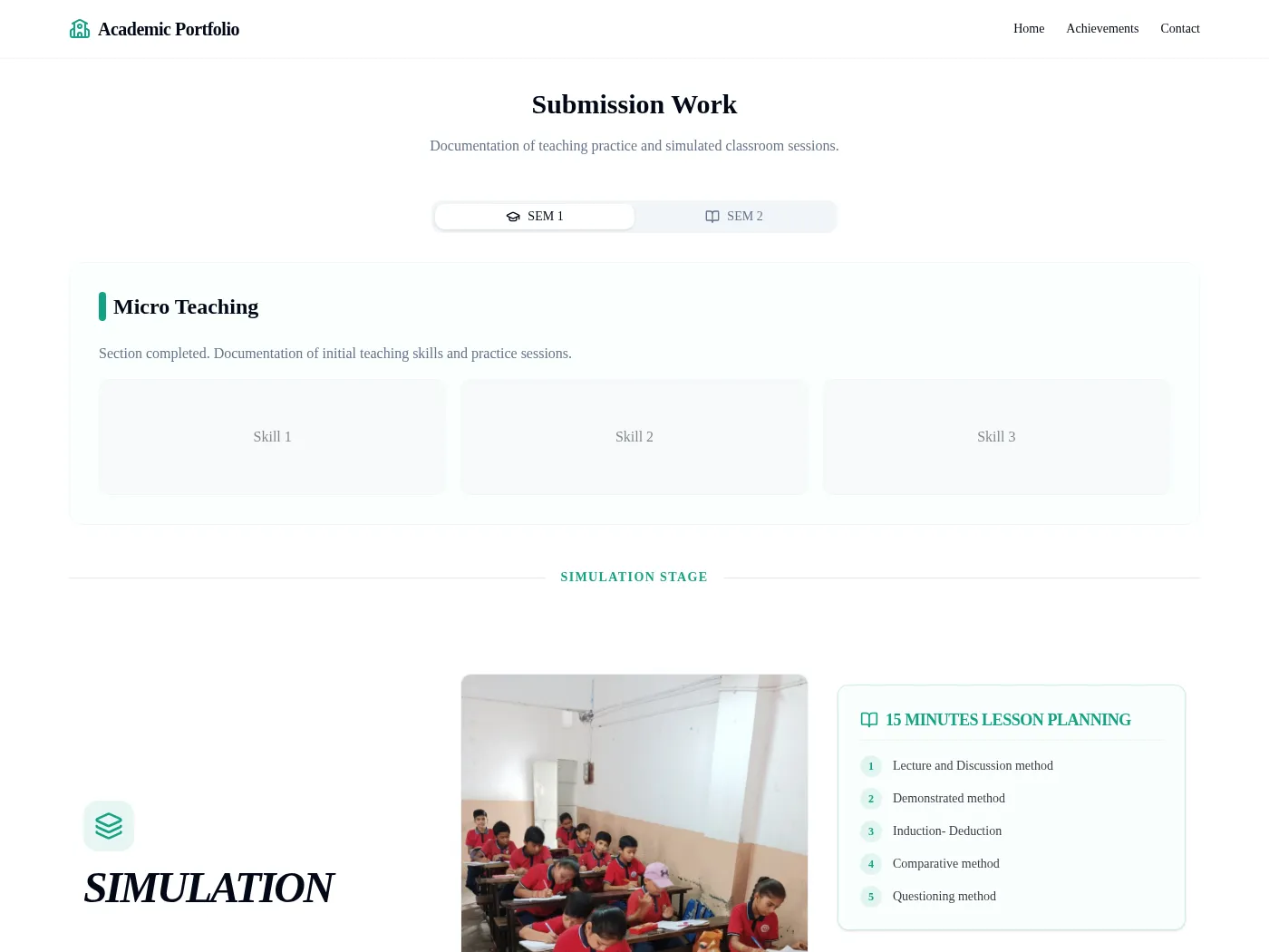 Simulation Section Enhancer