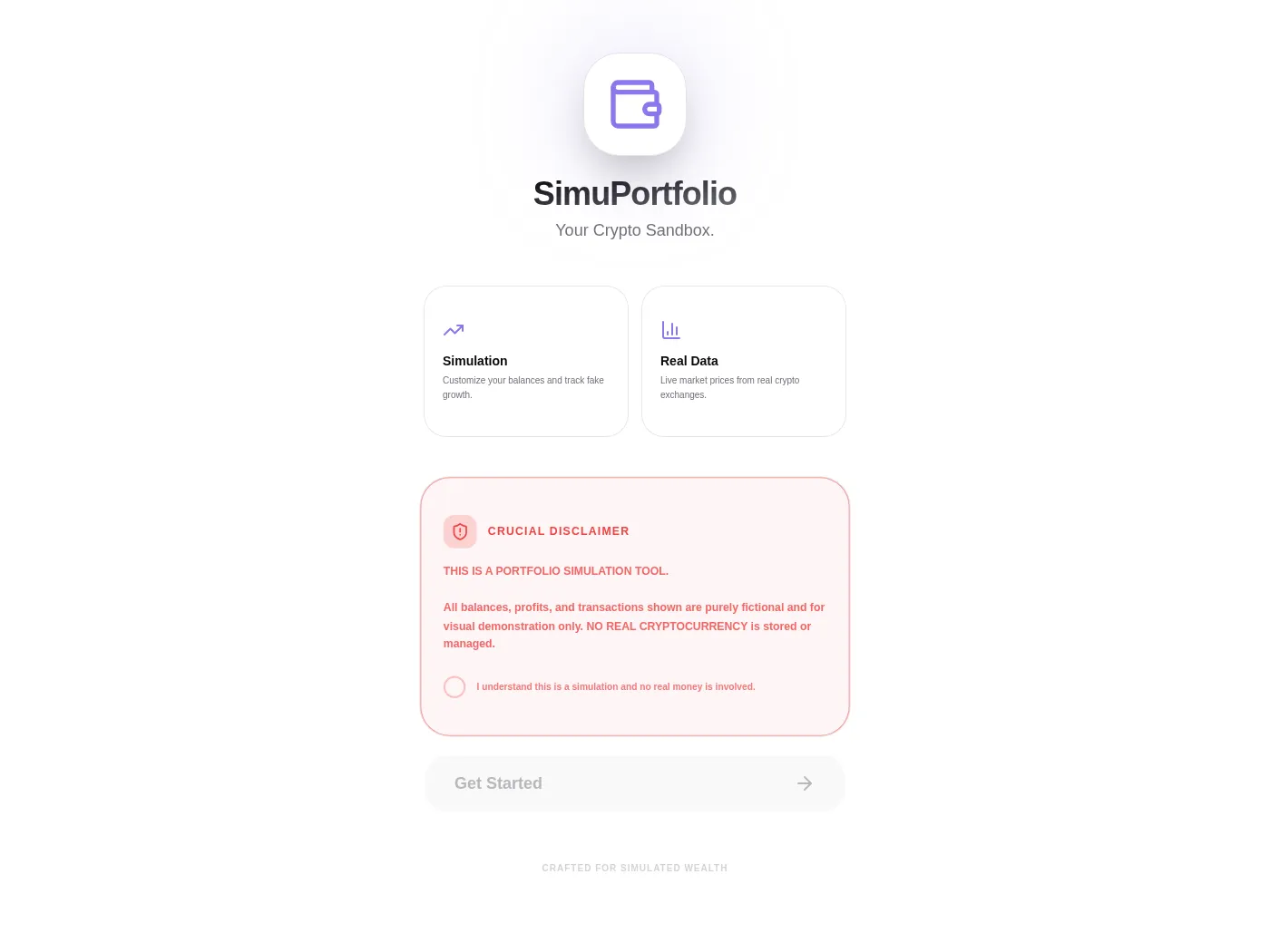SimuPortfolio Wallet