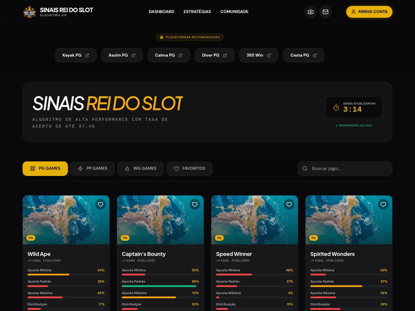 Sinais Rei do Slot