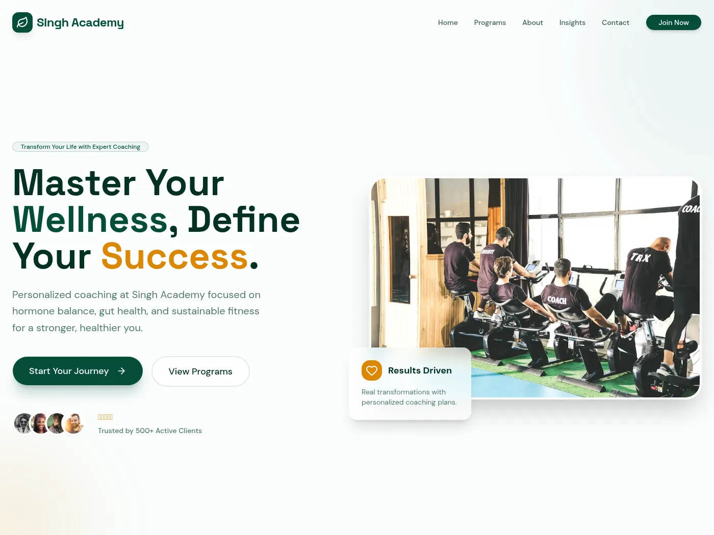 Singh Academy Redesign