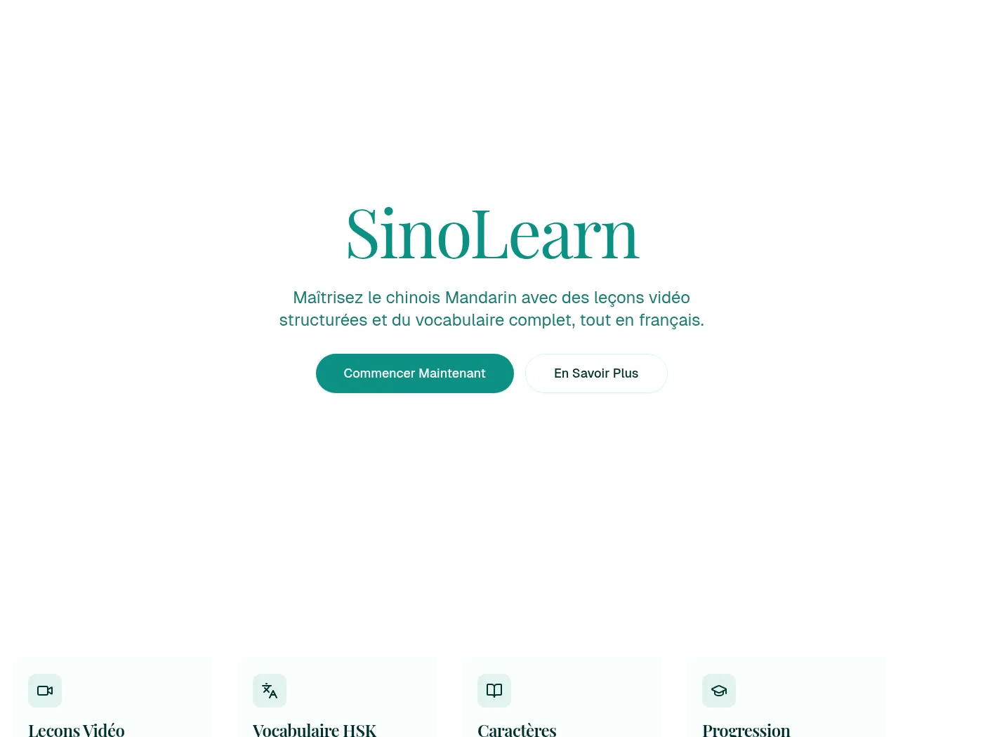 SinoLearn French Edition