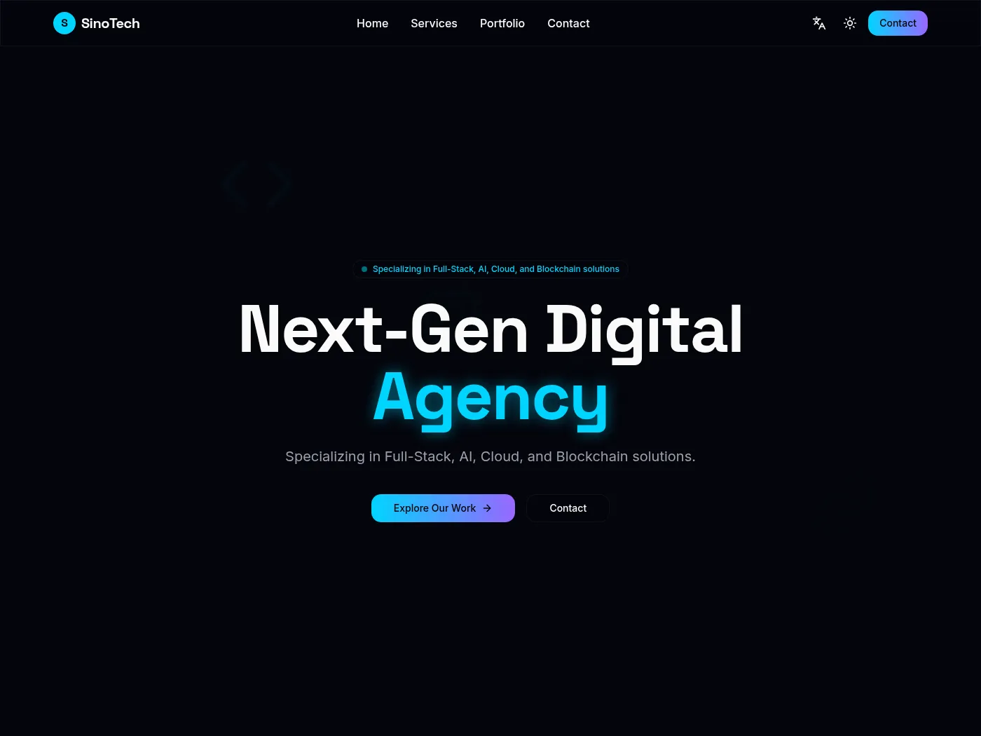 SinoTech Agency Site