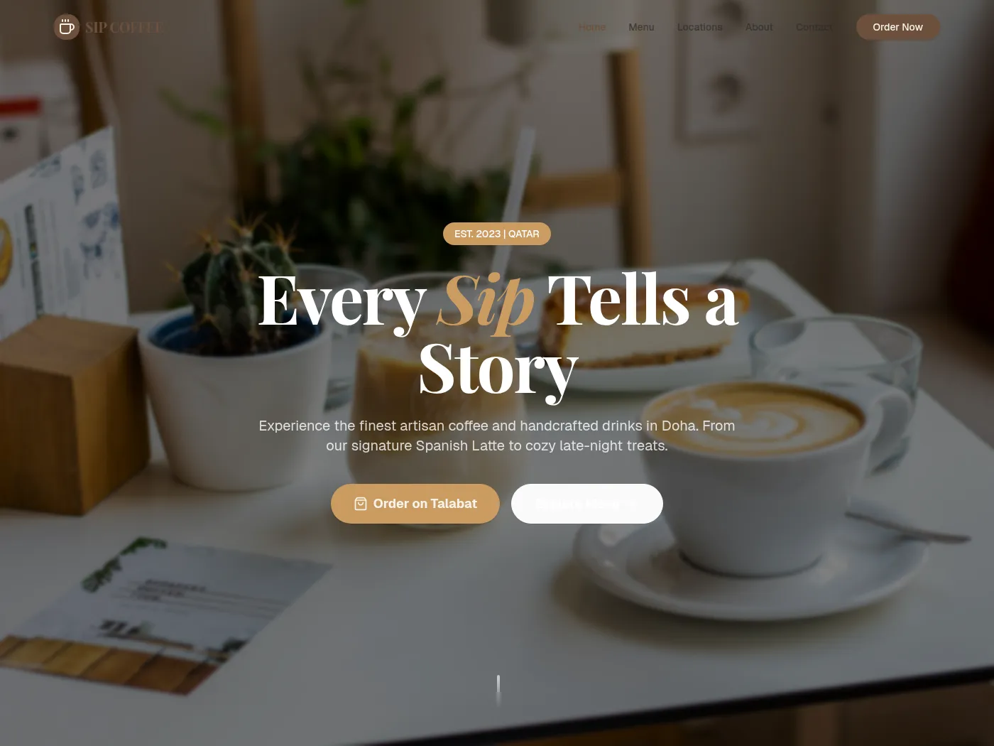 Sip Coffee Qatar Web