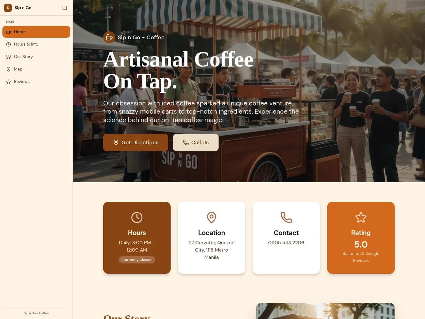 Sip n Go Cafe Finder
