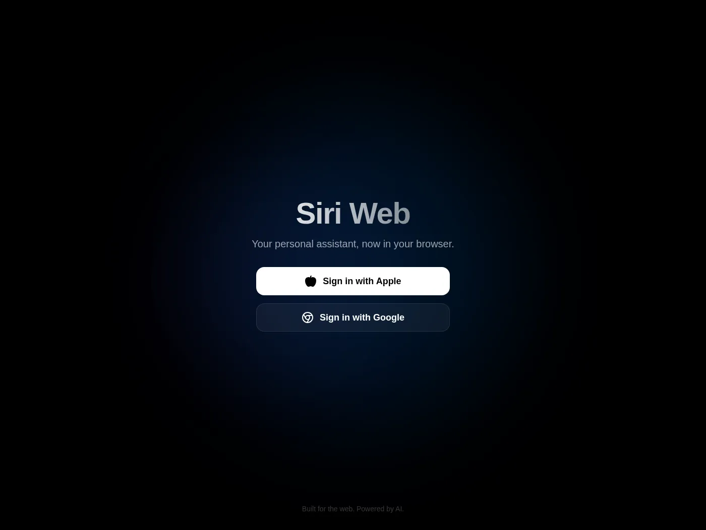 Siri Web Companion