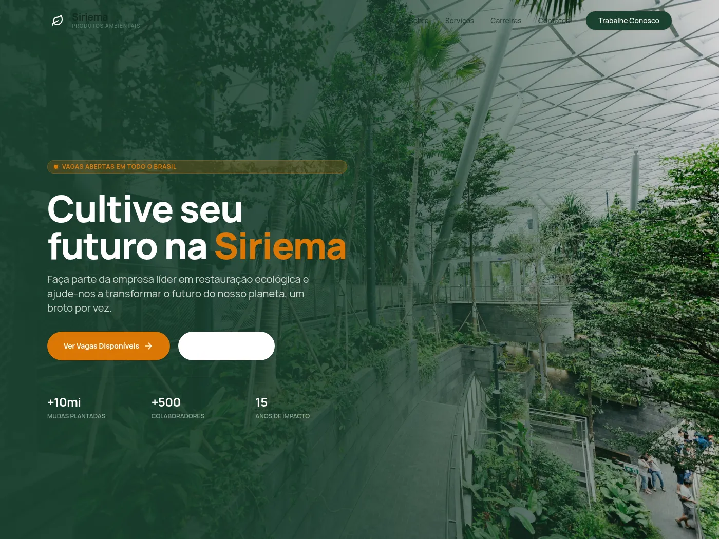Siriema Careers Landing