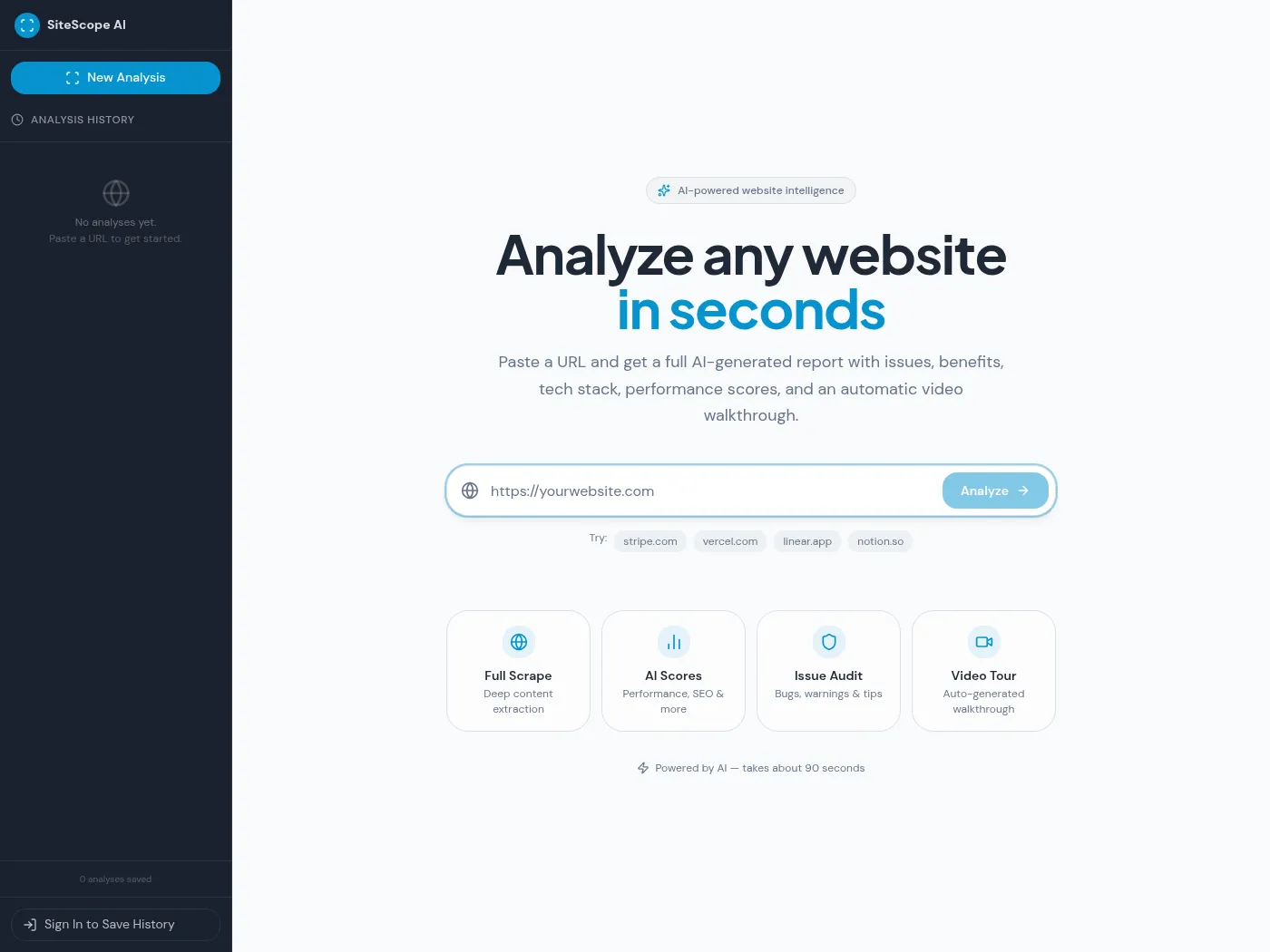 Insightful Site Analyzer