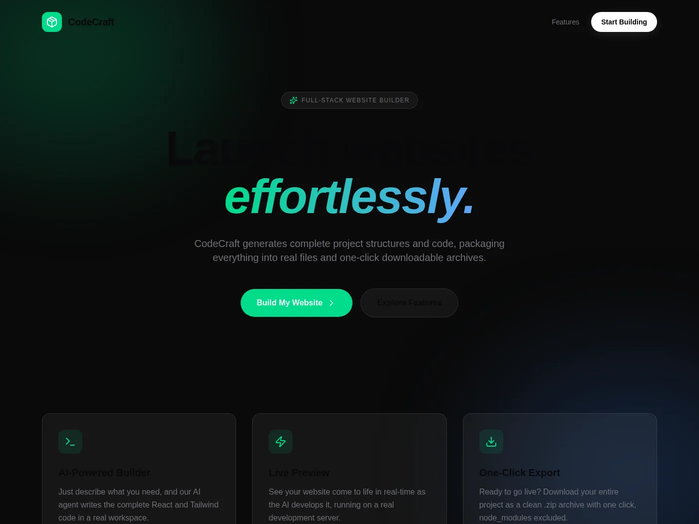 CodeCraft Website Builder