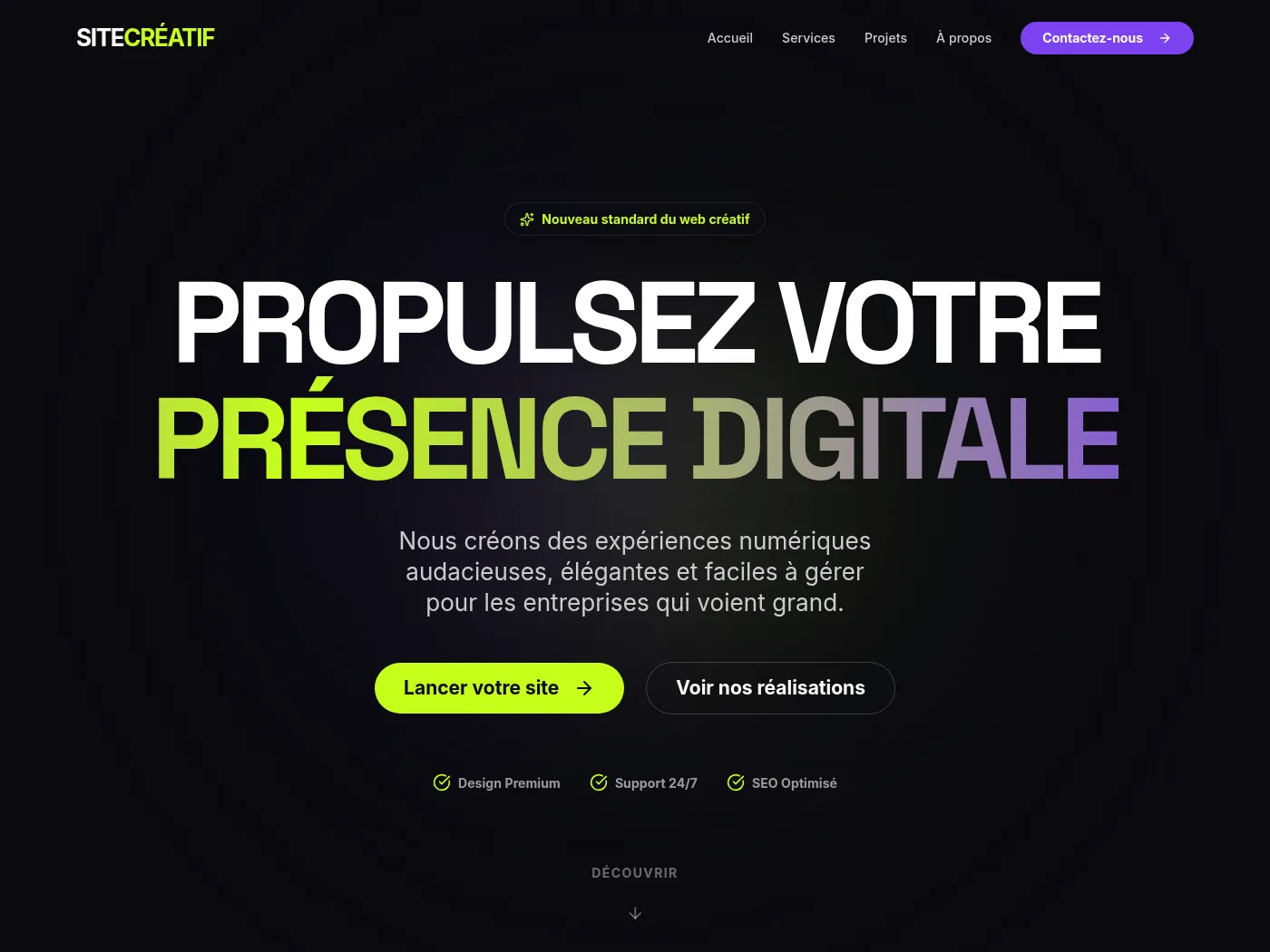 Site Créatif Facile