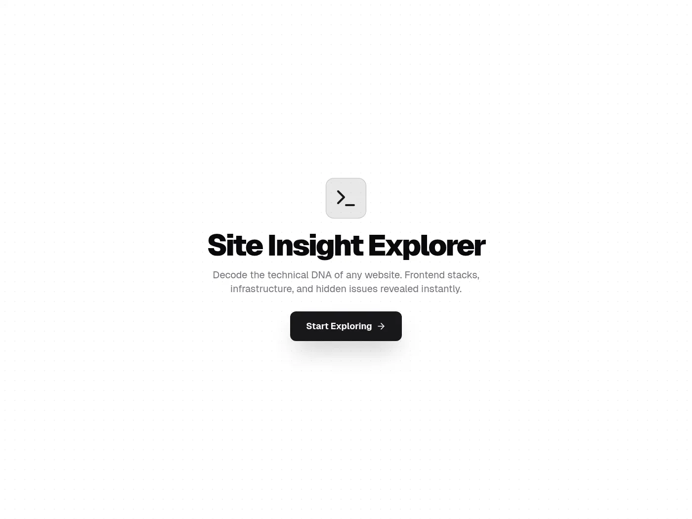 Site Insight Explorer