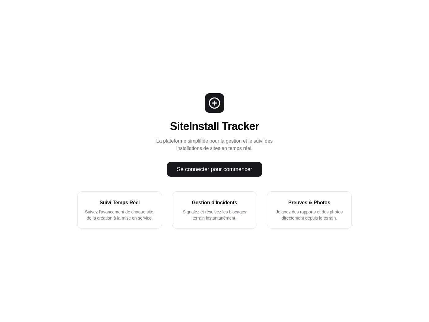 Site Install Tracker