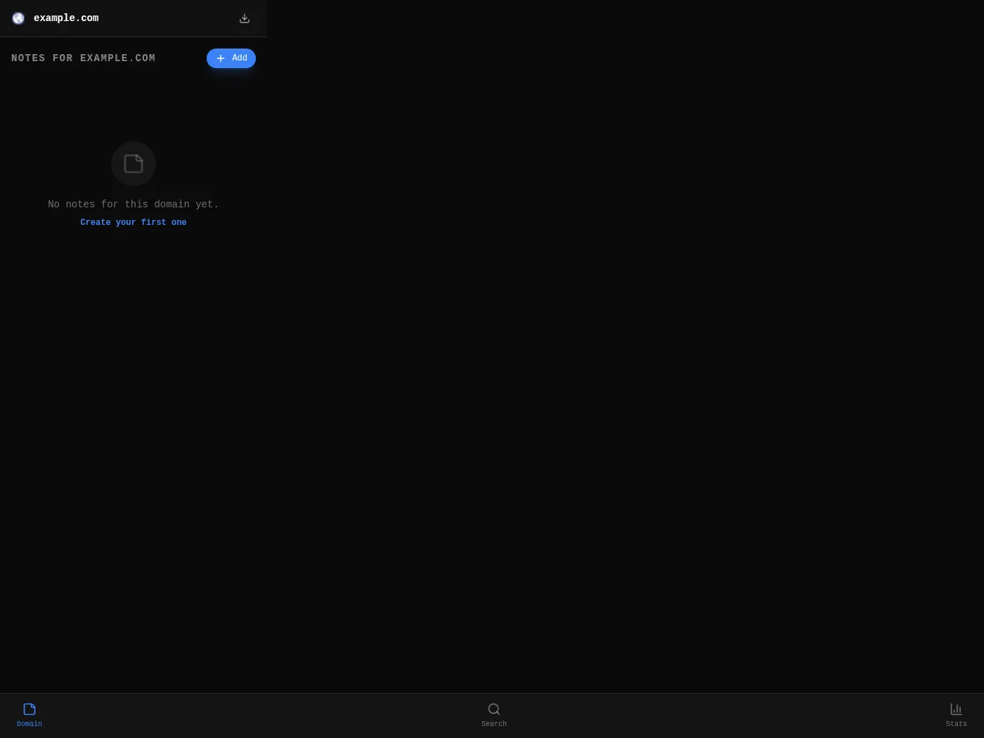 Stickynote Extension