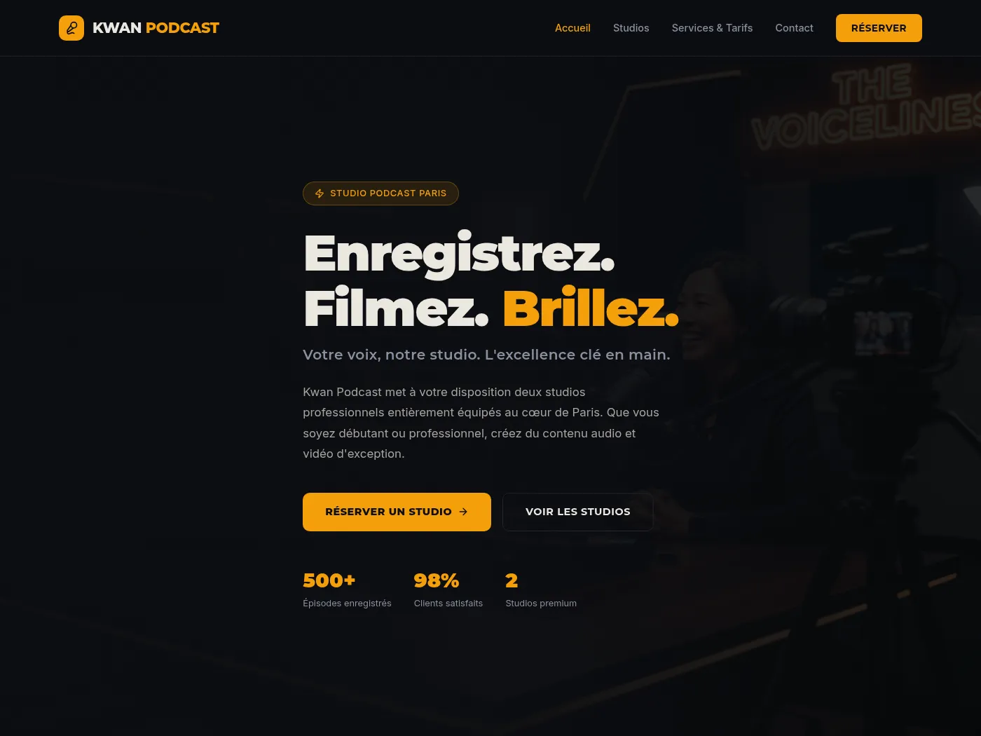 Étapes Site Créateur