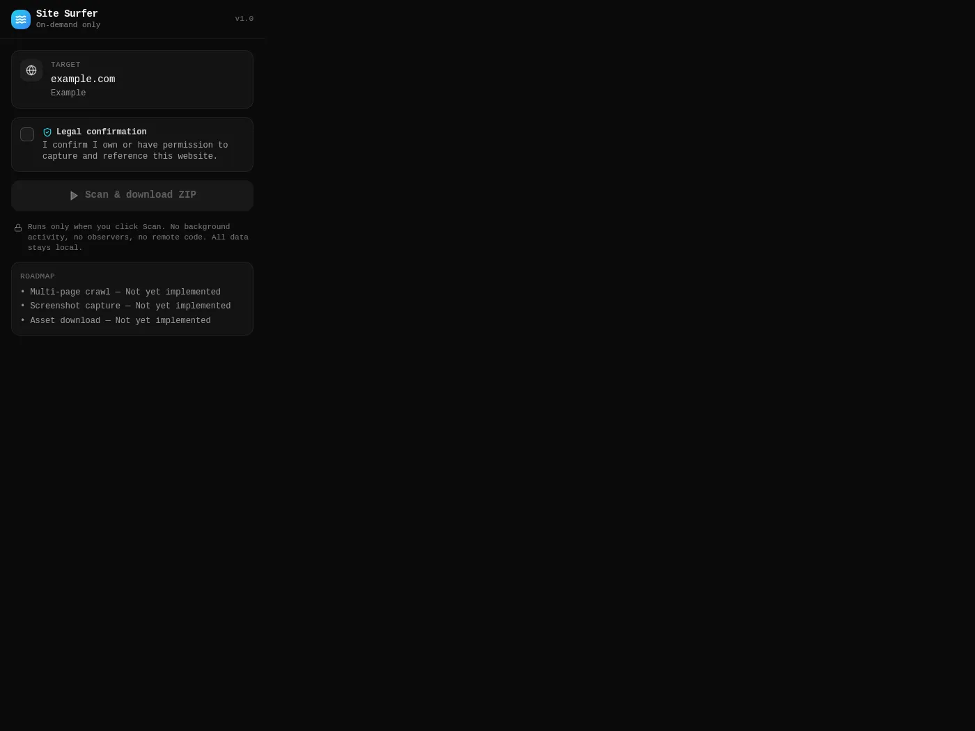 Site Surfer Extension
