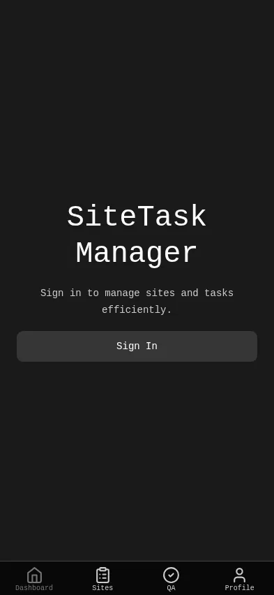 SiteTask Manager