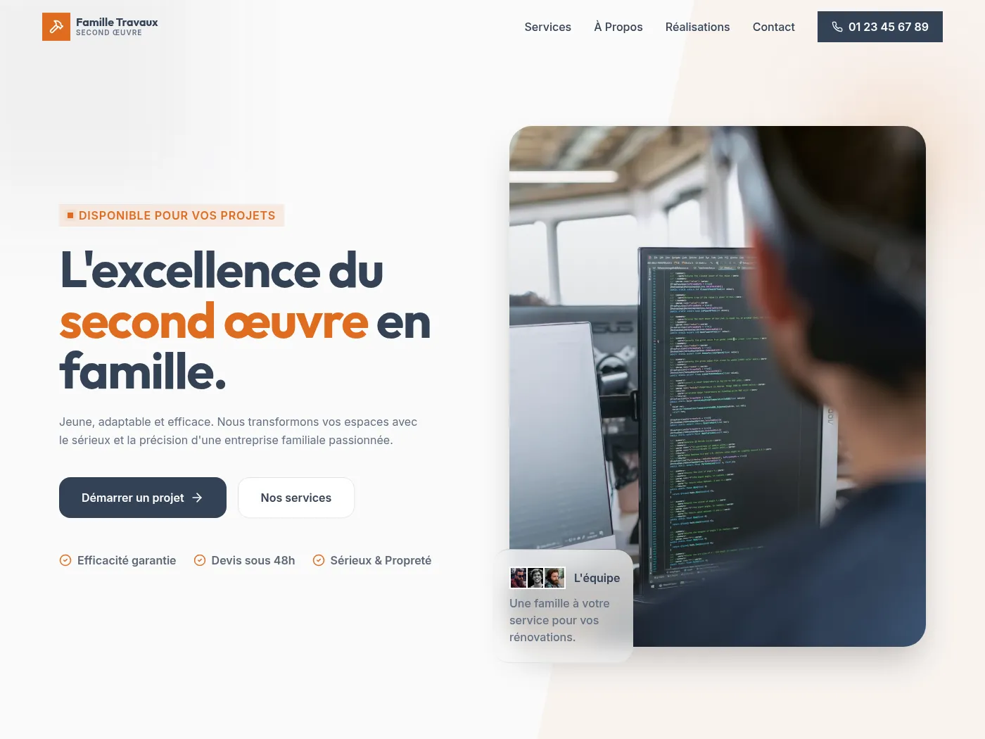 Famille Travaux Simple Site