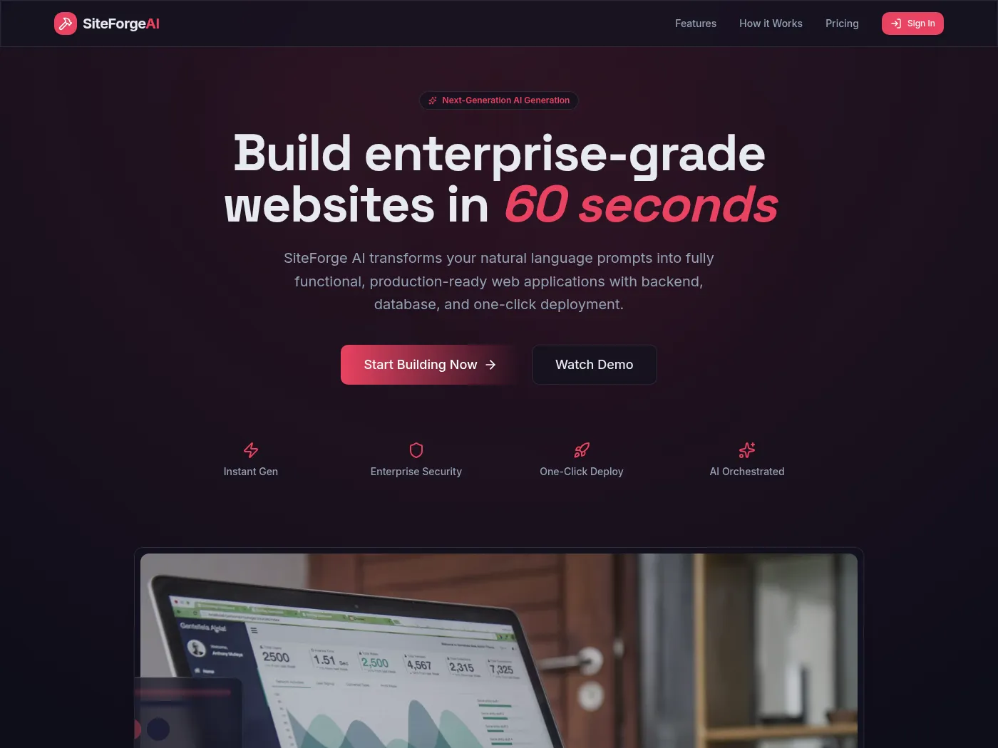 SiteForge AI Platform