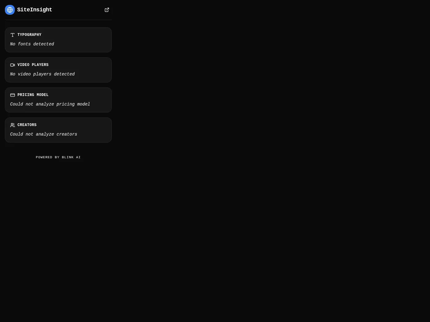 SiteInsight Extension