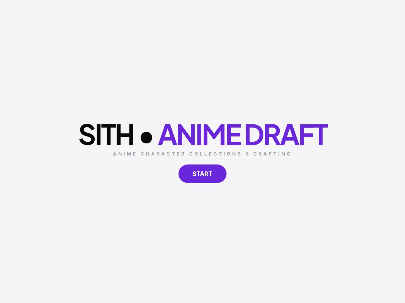 SITH Anime Draft App