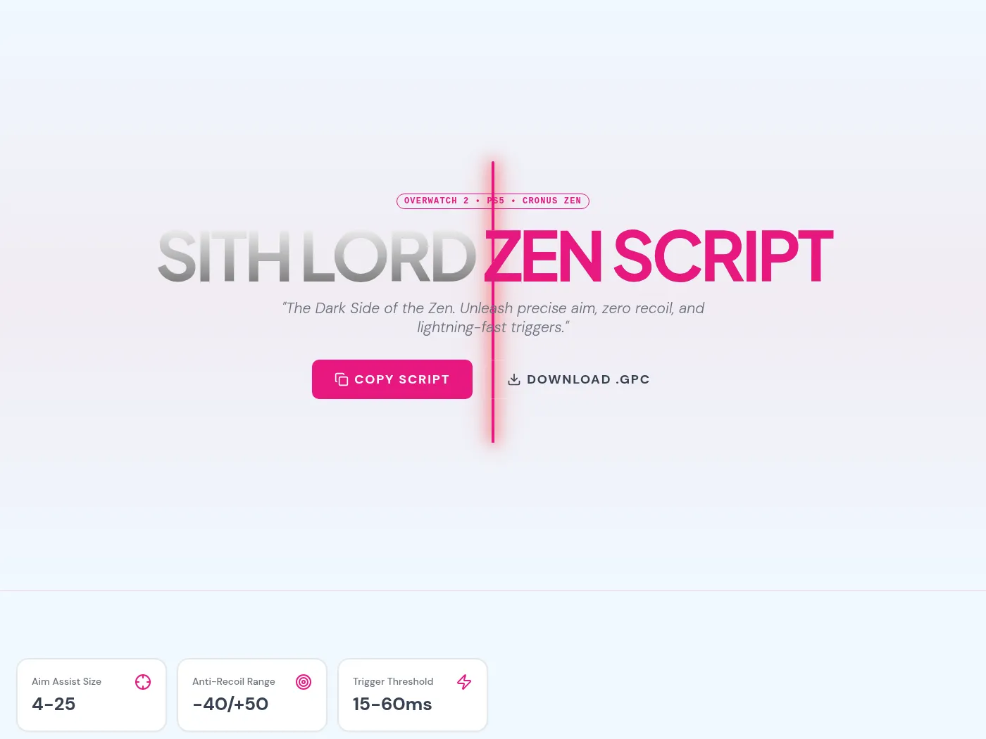 Sith Lord Zen Script