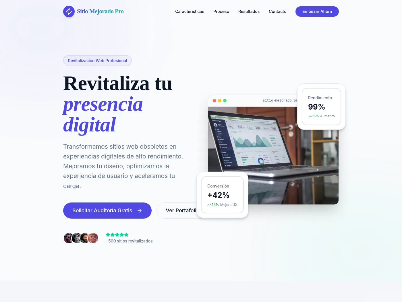 Sitio Mejorado Pro