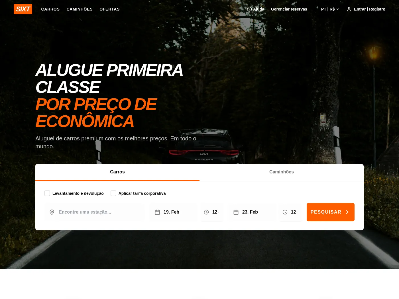Sixt Rental Clone