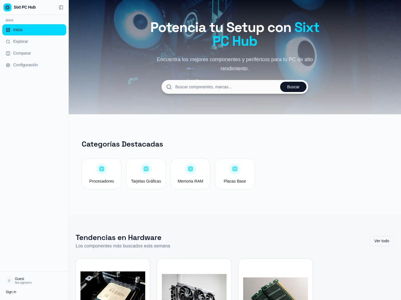 Sixt PC Components Hub