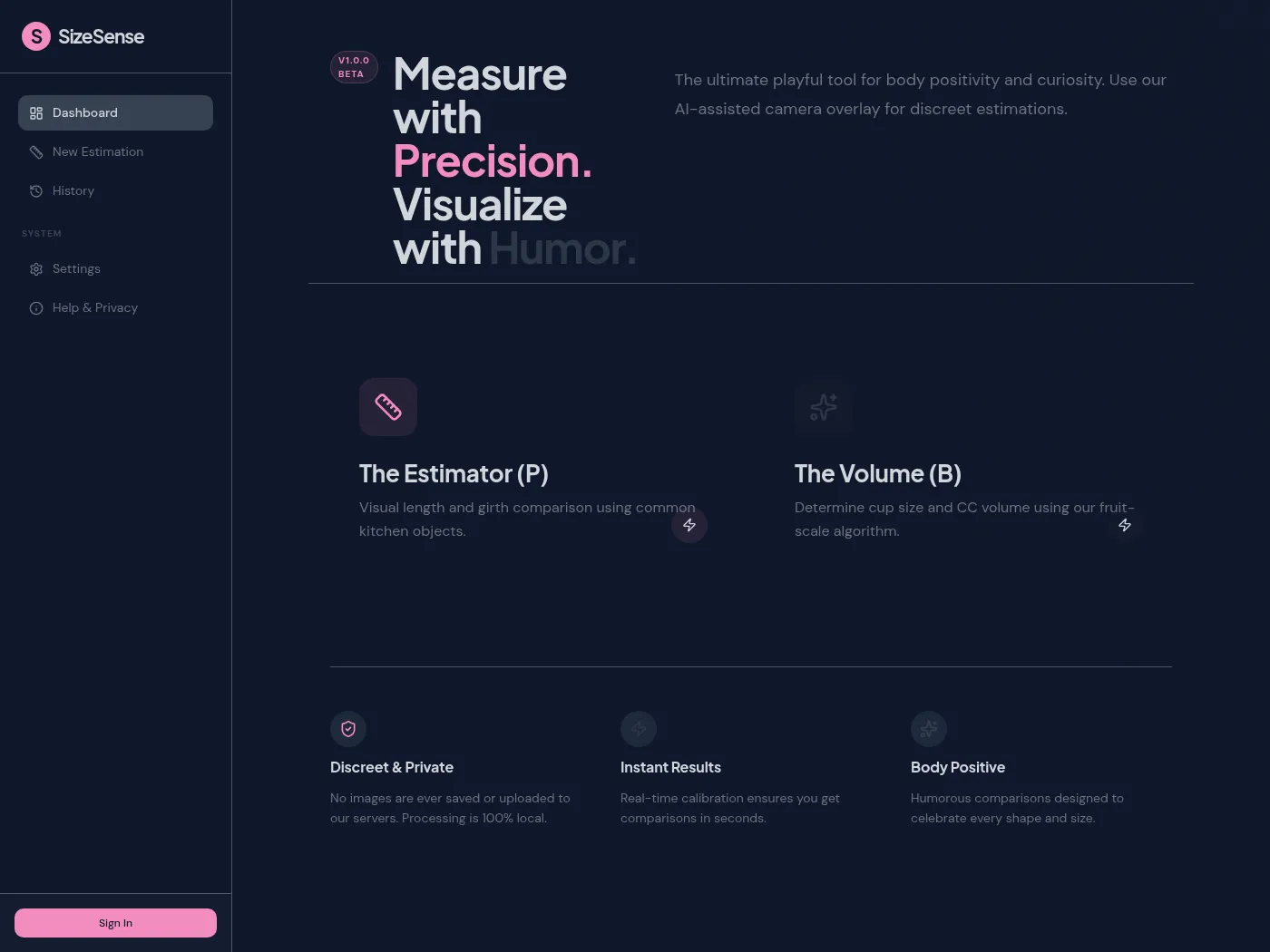 SizeSense Demo App