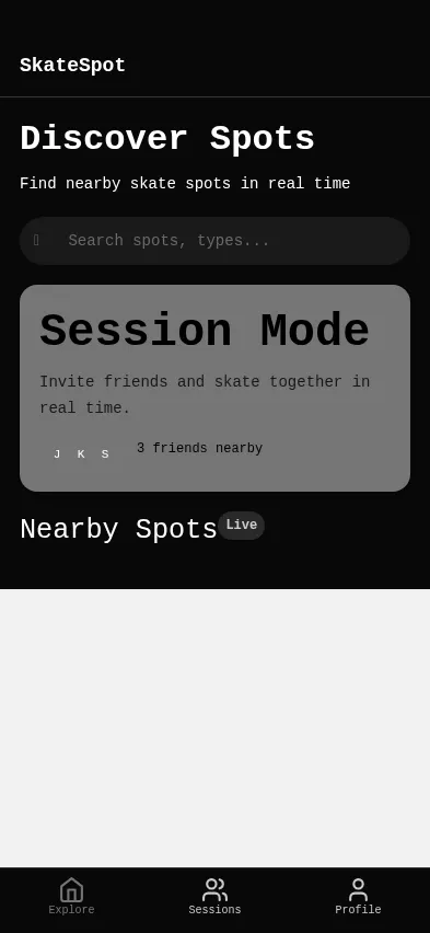 SkateSpot Mobile