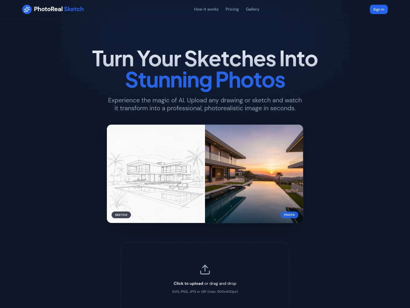 PhotoReal Sketch Converter