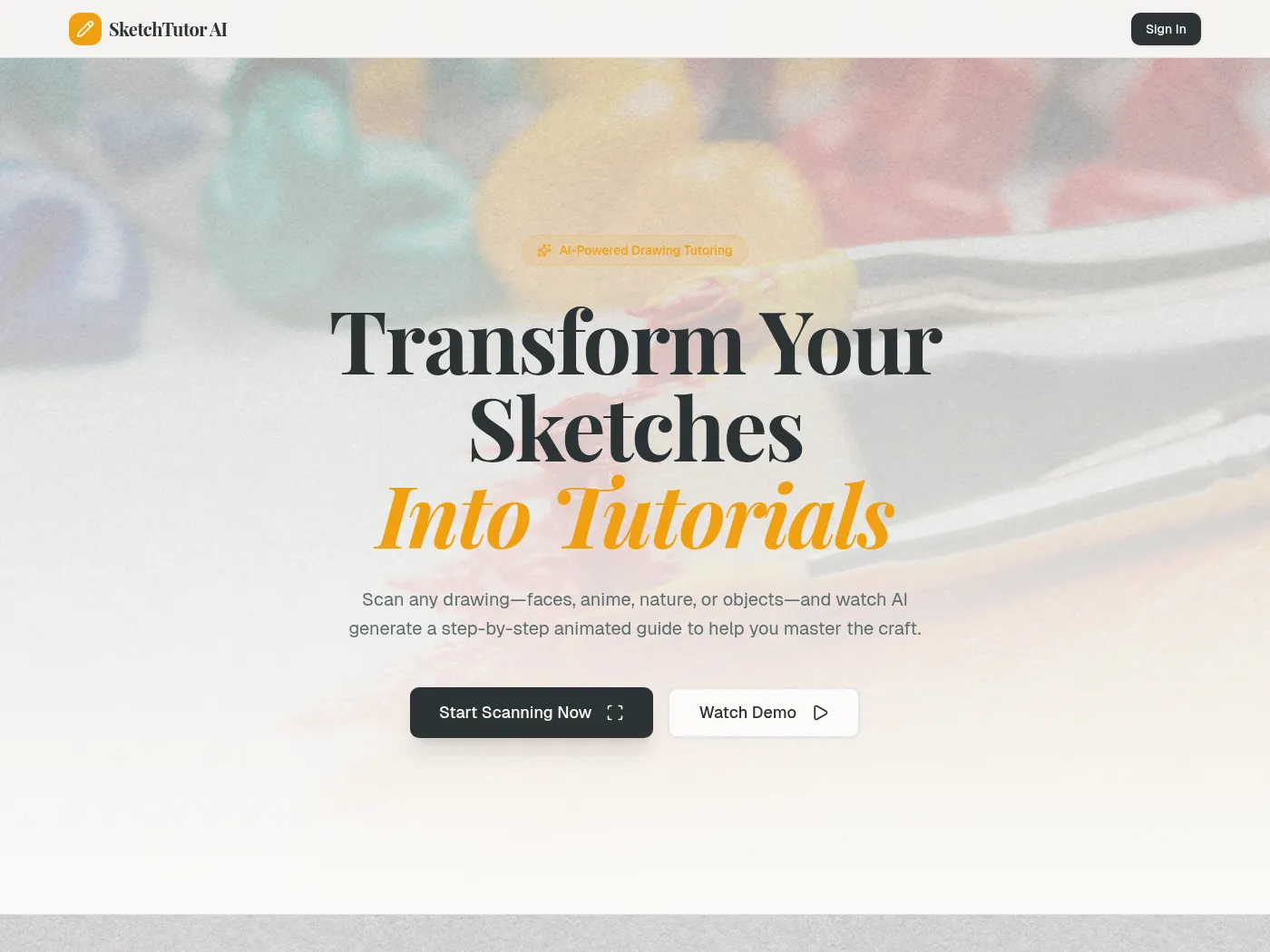 SketchTutor AI