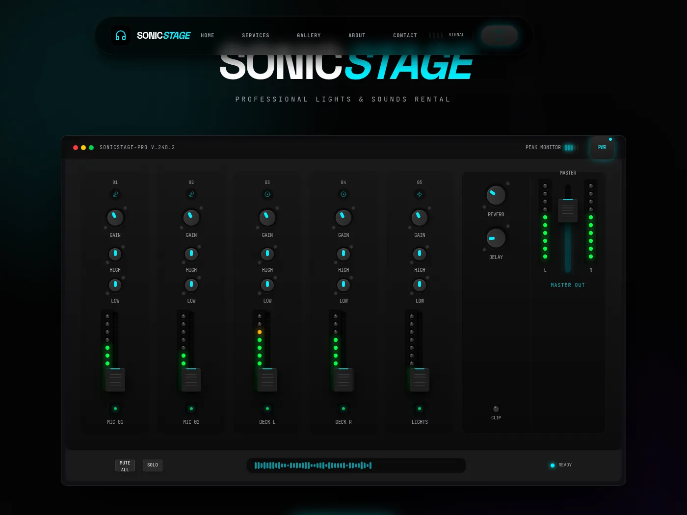 SonicStage Website Template