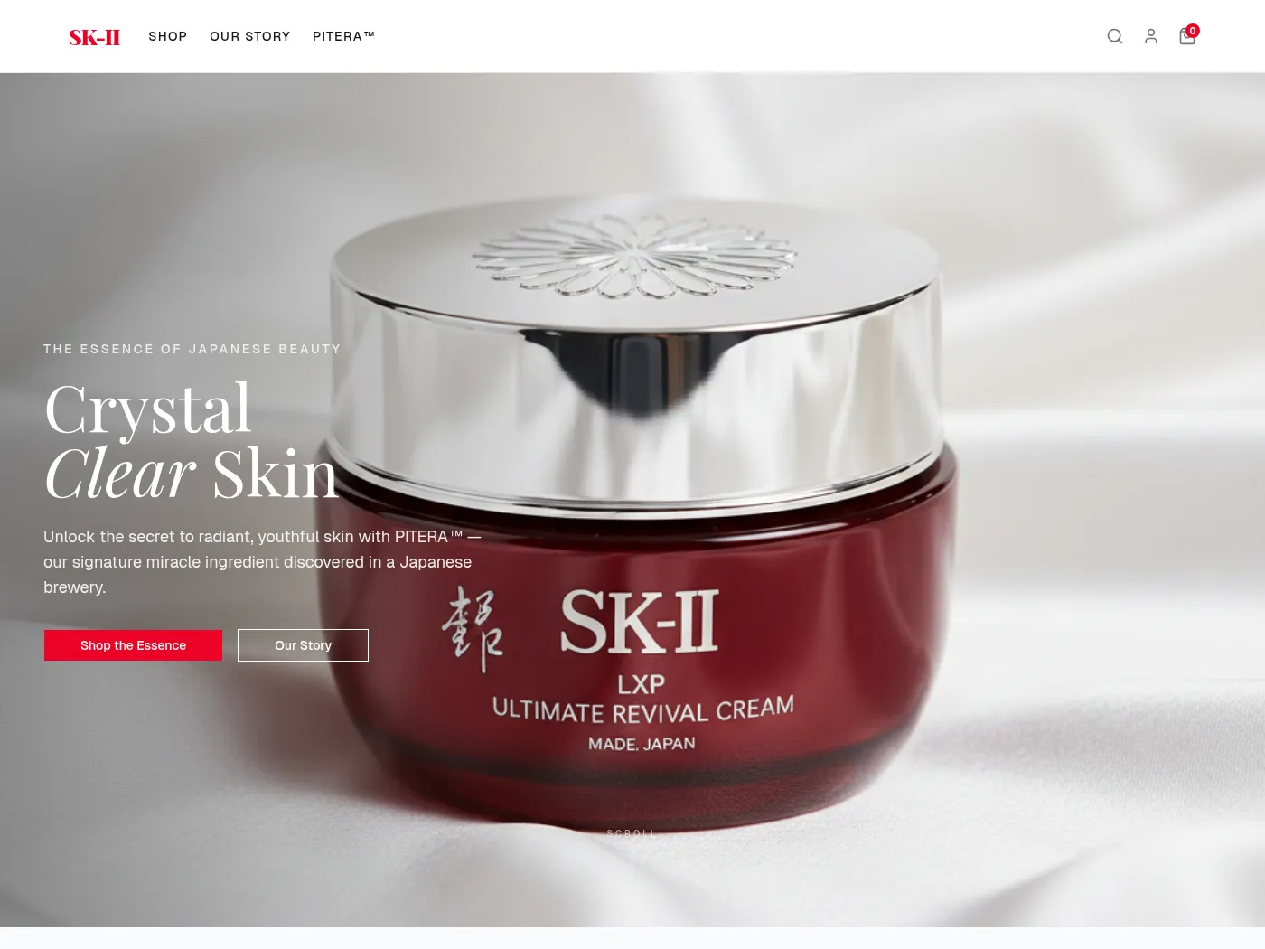 SK-II Brand Website