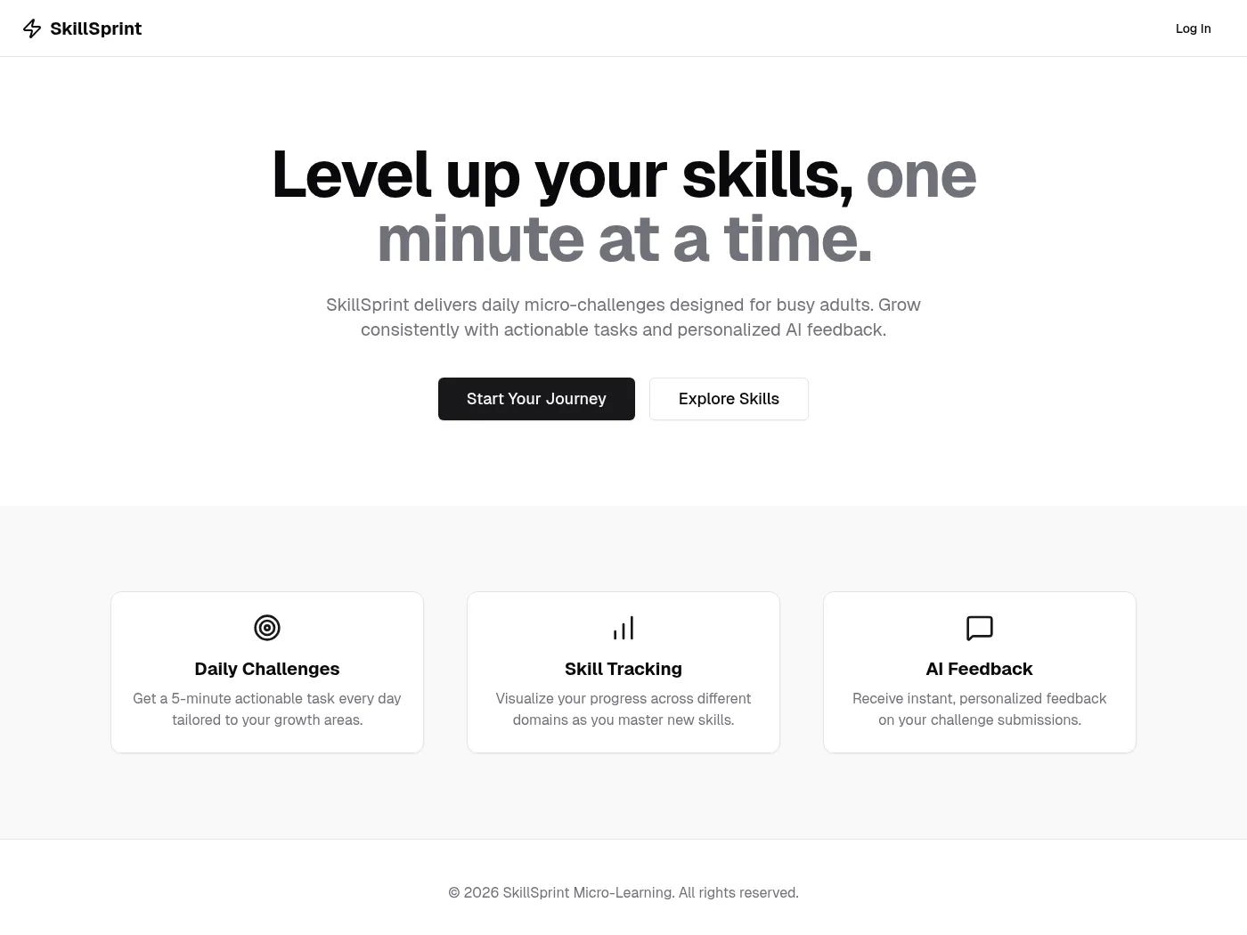 SkillSprint Micro-Learning