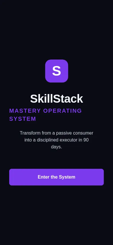 SkillStack: Mastery OS