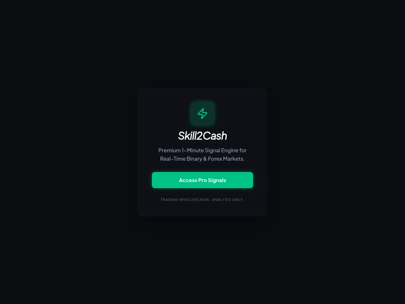 Skill2Cash Pro Signals