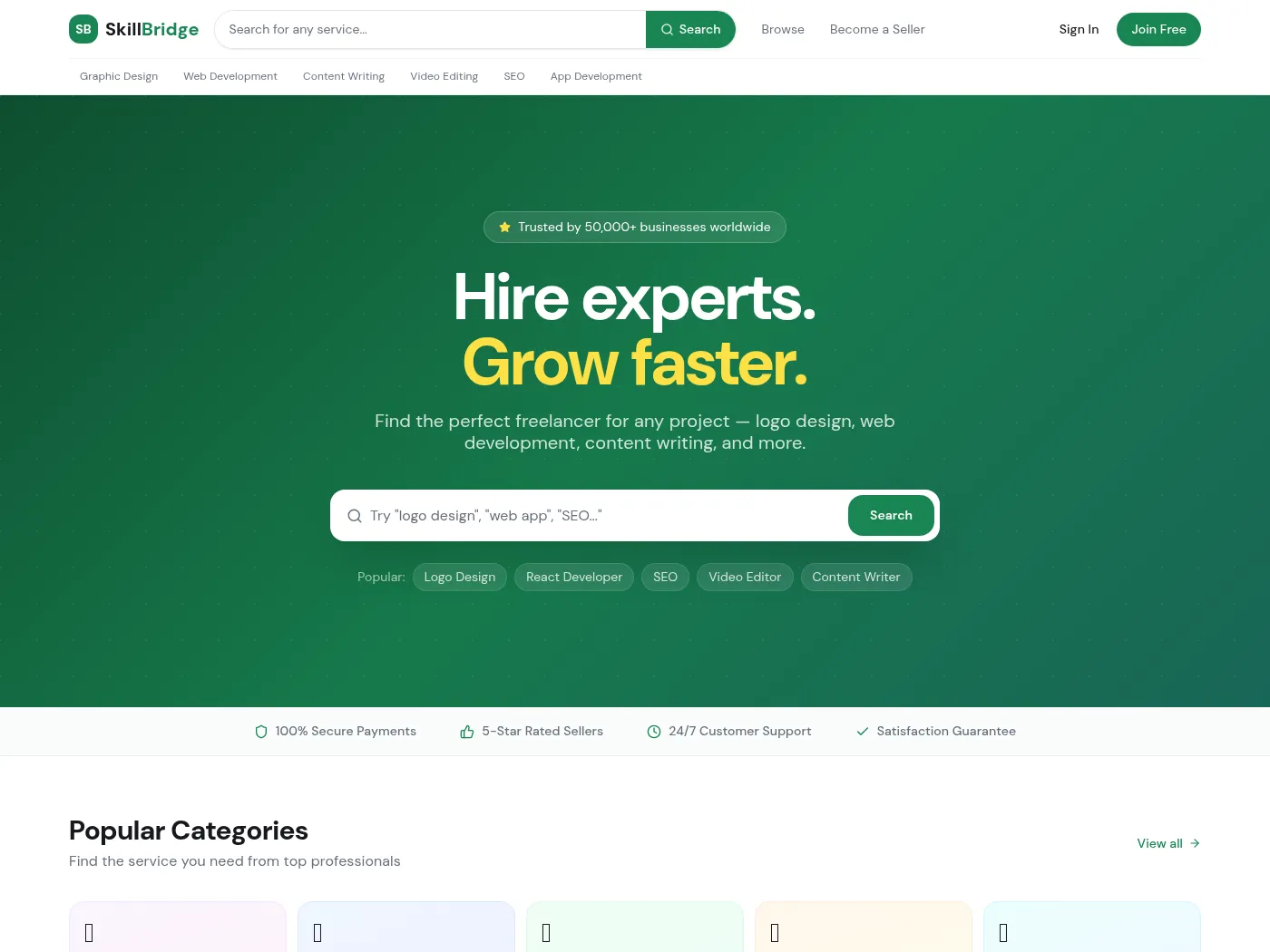 SkillBridge Marketplace