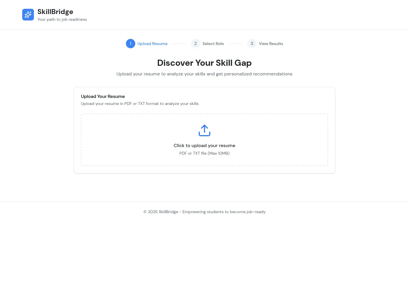 SkillBridge Web App